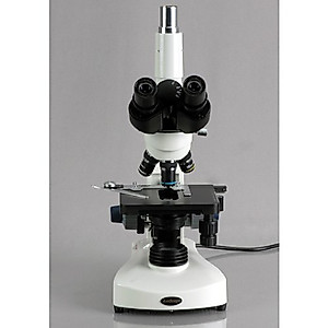 AmScope T340B-LED-5M 40X-2000X Siedentopf Trinocular Compound 3W LED Microscope + 5MP Digital Camera