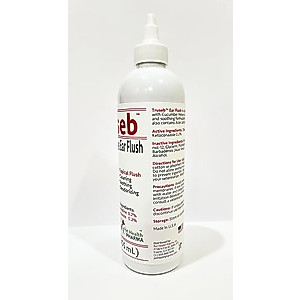 Truseb Advanced Topical Dog Ear Wash with Ketoconazole & Chlorhexidine Ear Flush Dog, Cats and Horses, with Aloe - 12 oz Made in U.S.A (Ketoconazole & Chlorhexidine Ear Flush, 12 oz)