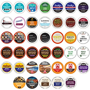 Perfect Samplers Coffee Pod, Dark Roast & Bold Flavors, Single Serve Cups for Keurig K Cup Machines, Robust Assortment, Variety Pack, 40 Count