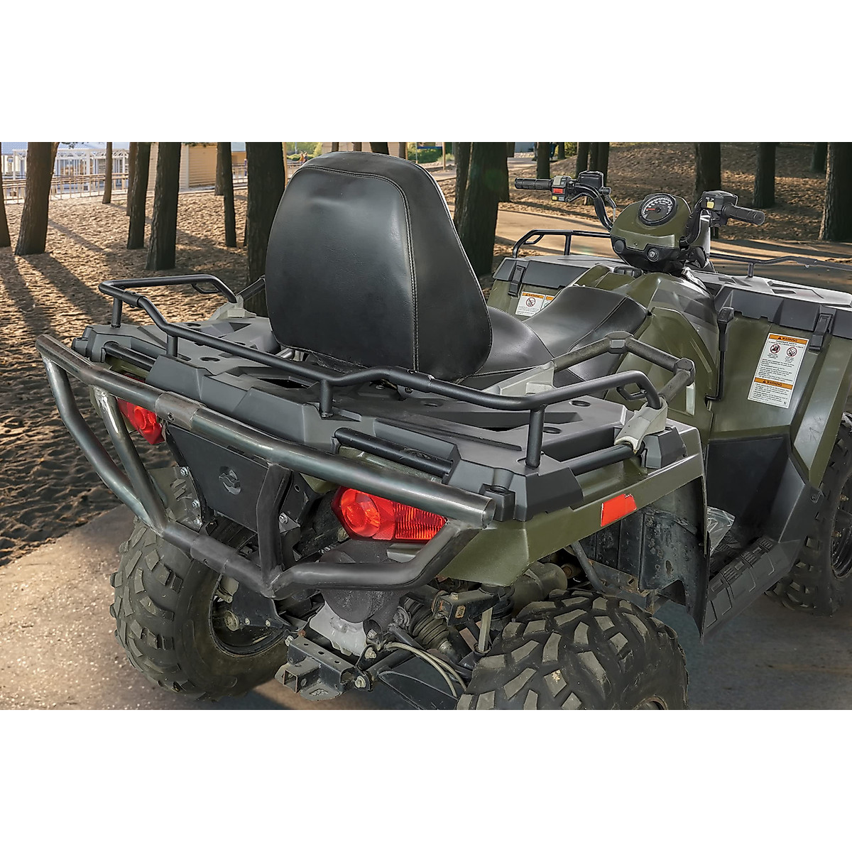 LDETXY Rear Rack Extender for Polaris Sportsman 570 450, Rear Steel Heavy Duty Rack Extender for Polaris Sportsman 570 450 H.O. 2014-2020 Accessories (Replace #2879717)