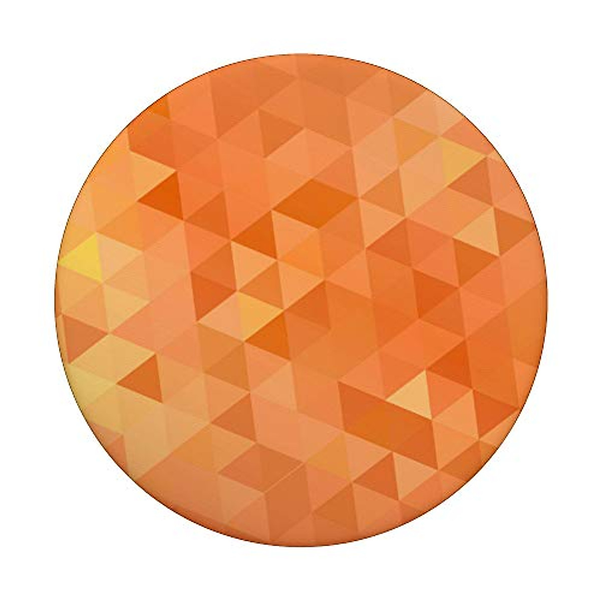 Orange Rhombus Square Pattern Pop socket men women girls boy