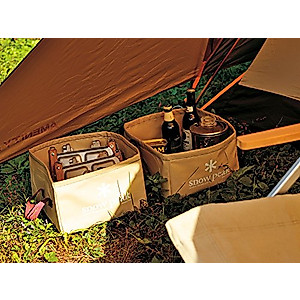 Snow Peak Pack Bucket - Made in the USA - 11.5 x 11.5 x 6.5 in