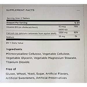 Solgar, Calcium "600", from Oyster Shell with Vitamin D3, 240 Tablets - 2pc