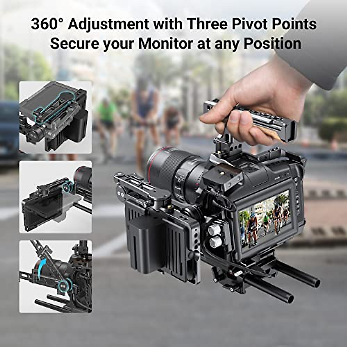 SmallRig Adjustable EVF Mount with NATO Clamp MD3507