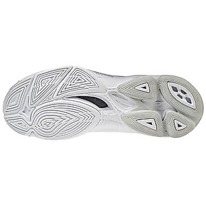 Mizuno Women's Wave Lightning Neo Volleyball Shoe, White-Grey, 12.5
