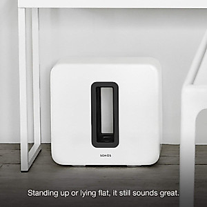 Sonos Sub – Wireless Subwoofer that adds bass to your home theater and your music. (White) (Renewed)