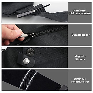 rephackton Sling Bag Chest Backpack Casual Daypack Black Shoulder Crossbody Lightweight Anti Theft Outdoor Hiking Bag For Men Women 1.0S