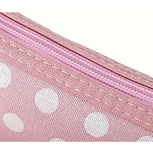 HappyDaily Pack of 5 Fashion Design Muliti-Functional Bag Makeup Bag Cosmetic Pouch Travel Toiletry Carrying Purse (Polka Dot(Pink/Red/Sky Blue/Dark Blue/Black))