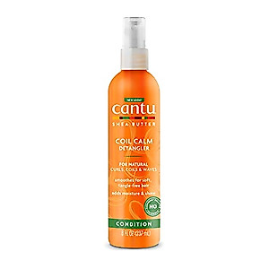 Cantu Coil Calm Detangler with Shea Butter for Natural Hair, 8 fl oz (Packaging May Vary)