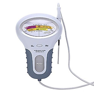 Diyeeni Portable 2 in 1 Chlorine and PH Tester, Swimming Pool Spa Water Quality Monitor Meter with Needle, CL2 Level Home Testing Device