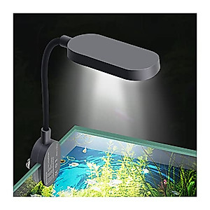 UPETTOOLS Aquarium Light Full Spectrum Fish Tank Light Clip on Fish Tank USB 360° Rotation Lighting for Freshwater Tank