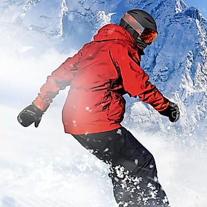 TurboSke Ski Helmet, Snowboard Helmet Snow Sports Helmet, Audio Compatible Helmet for Men, Women and Youth (S, Black)