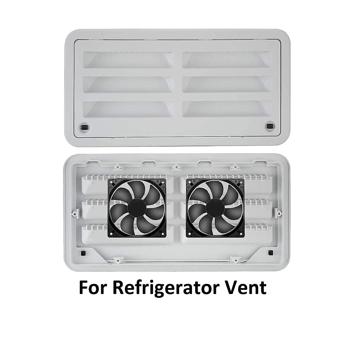 12V Moisture-Proof Fan 120mm 2-Pack High Speed 12 Volt DC 2Wire 3Pin Exhaust Cooling Fan 3000RPM