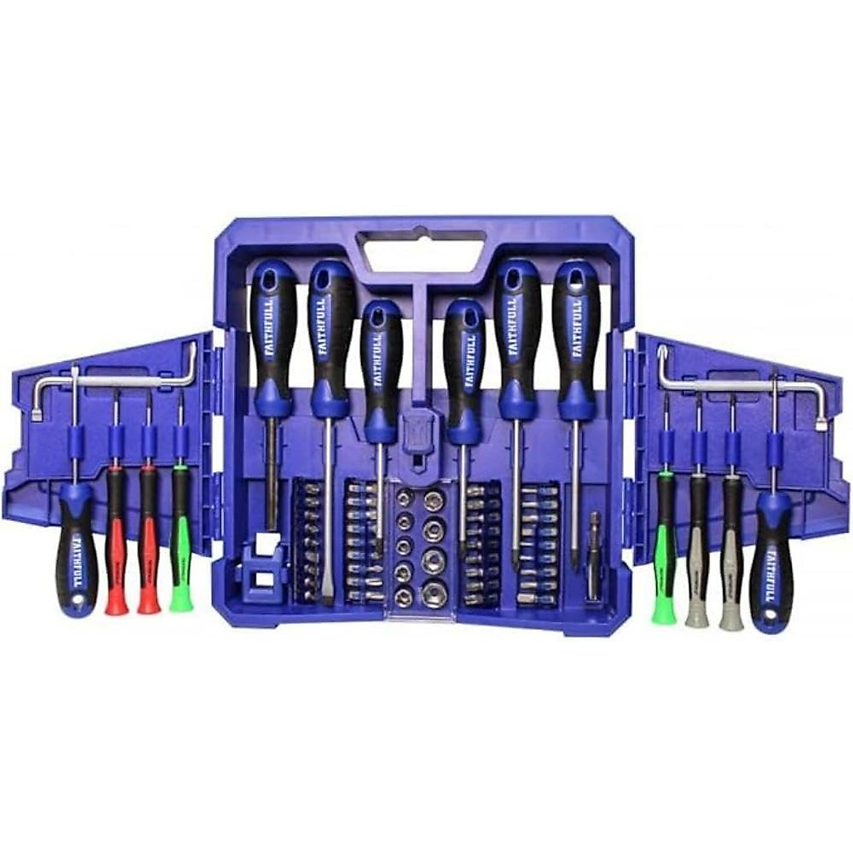 Fold Out Screwdriver & Bit Set, 63 Piece