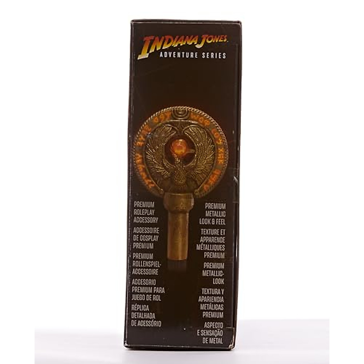 Indiana Jones and The Raiders of The Lost Ark Adventure Series Staff of Ra Headpiece Electronic Roleplay Talisman Costume Cosplay (F8033)