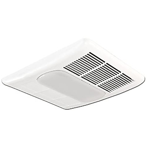 Delta Breez Radiance 80 CFM Exhaust Bath Fan with Light and Heater,Off White
