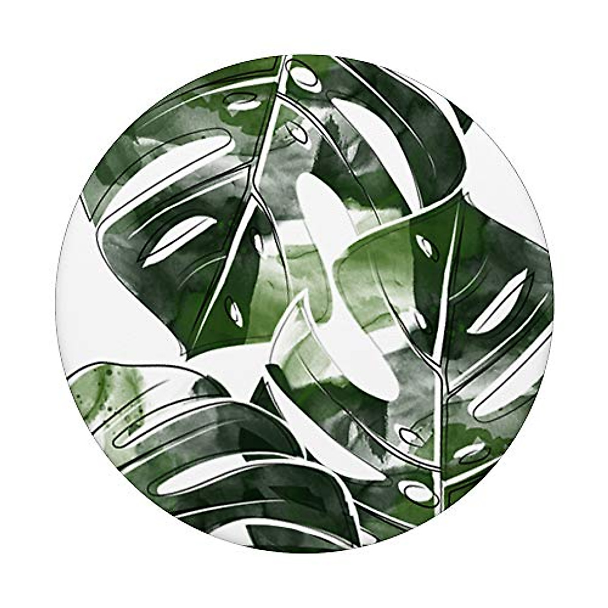 NEW Monstera Variegata Deliciosa Leaf Swiss Cheese Plant PopSockets Swappable PopGrip