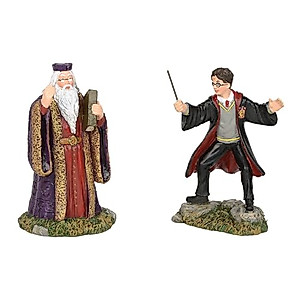 Department56 Potter Village Accessories Harry and Headmaster Figurine Set, 3.15", Multicolor, 2 Count