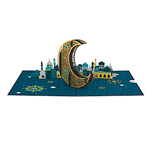 Lovepop Eid Mubarak Pop-Up Card, Celebration Card, Eid Mubarak, 3D Greeting Cards, Festive Cards, Happy Eid Mubarak