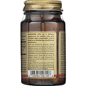 Solgar Chelated Manganese Tablets, 100 Tabs