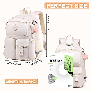 Kuosdaz Laptop Backpack for Women Girls 15.6 Inch Fashion Laptop Bag with USB Charging Port, Wide Open Large Water Resistant Nurse Back Pack, College School Travel Daypack, Black&Green