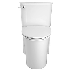 American Standard 226AA104.020 Studio S Right Height Elongated Toilet with Seat-Left Hand Trip Lever, White