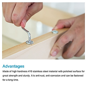 METALLIXITY Hex Socket Self Tapping Screws (#10 x 3/4") 50Pcs, Flat Round Socket Head Cap Screws - for Housing Construction