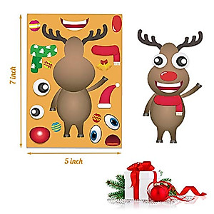 Christmas Stickers for Kids Christmas Party Favors for Kids Christmas Gifts for Kids Christmas Sticker Sheets Kids Classroom Rewards Christmas DIY Stickers for 24 Players