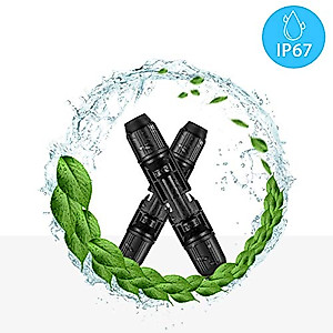 JYFT Solar Panel Cable Connectors Male/Female IP67 30A 1000V DC (5Pairs)