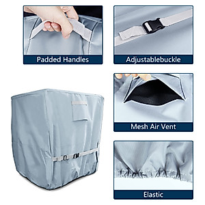 Pearwow Air Conditioner Cover for Outside Unit,Outdoor Central Winter AC Cover Fits up to 24L x 24W x 30H inches