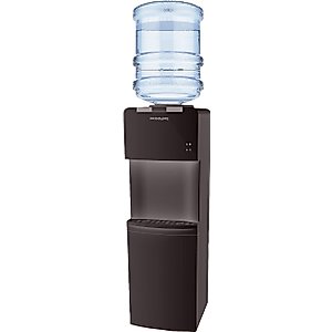 Frigidaire EFWC498 - Top Loading Cooler Dispenser -Hot & Cold Water - Child Safety Lock - Innovative Slim & Sleek Design, Holds 3 or 5 Gallon Bottles - Black