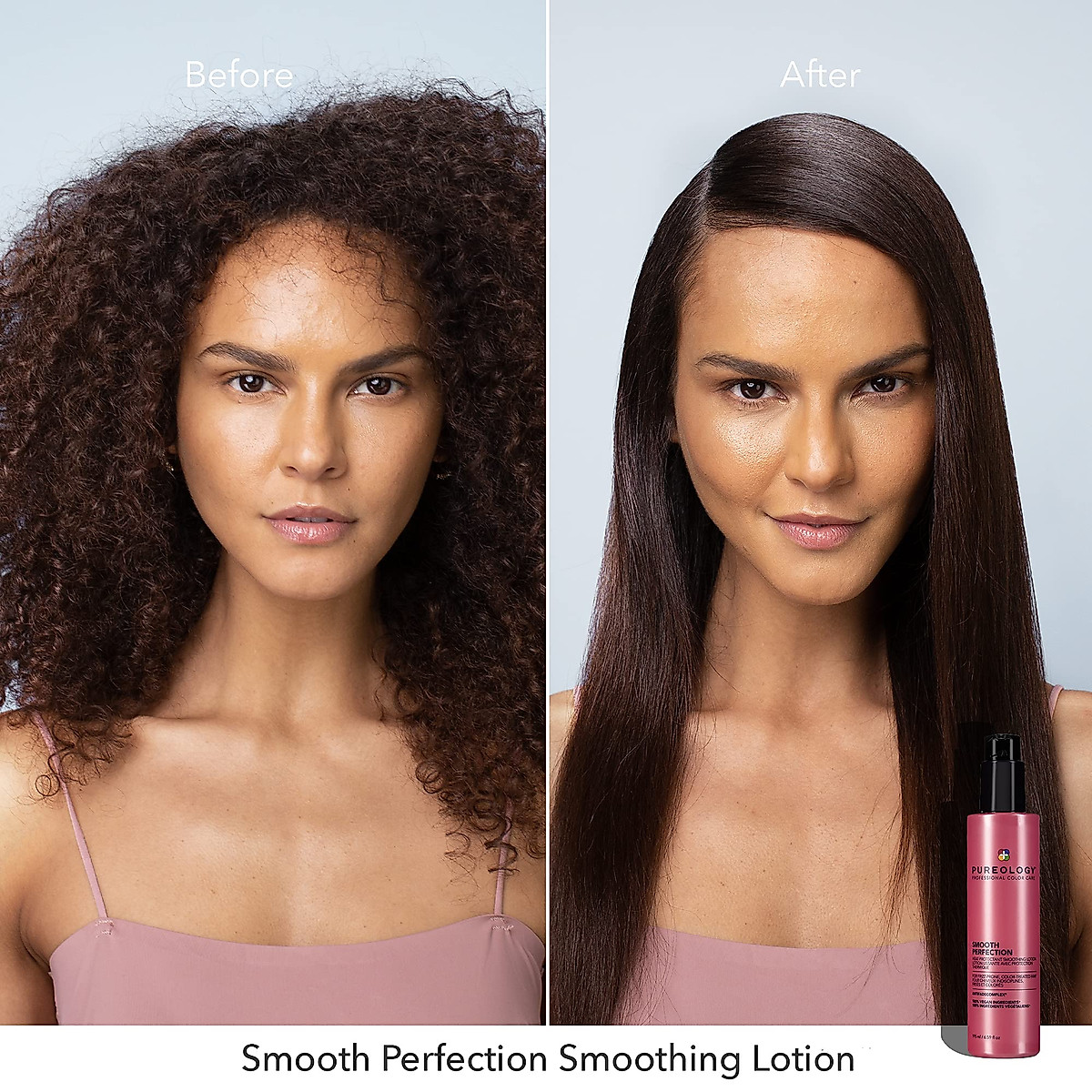 Pureology Smooth Perfection Smoothing Lotion | For Fine, to Normal, Frizzy Hair | Controls Frizz & Protects Against Heat Damage | Sulfate-Free | Vegan | Updated Packaging | 6.59 Fl. Oz. |