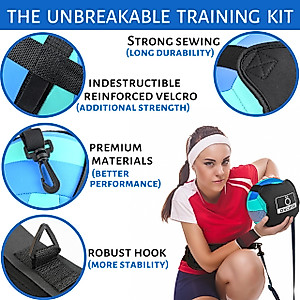 OVANTO Volleyball Training Equipment Aid – Solo Adjustable Volleyball Equipment in 4 Styles to Serve, Spike, Set and Pass Like a Pro - Gift for Beginners & Experts