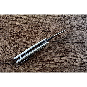 TWOSUN Pocket Knife Utility Folder 14C28N Satin Blade Resin Handle TS314