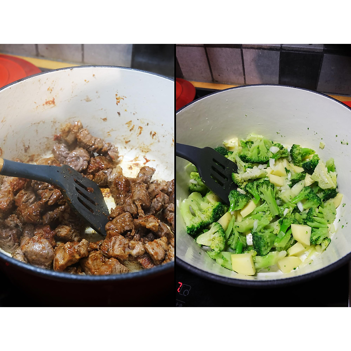 Dutch Oven Enameled Cast Iron Pot - Cocotte with Dual Handle and Cover Casserole Dish - Round Red 10.23" (26 cm)