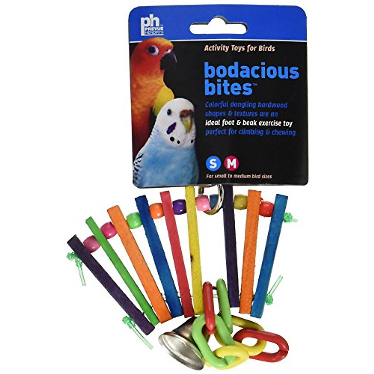 Prevue Pet Products 60949 Bodacious Bites Accordion Bird Toy, Multicolor