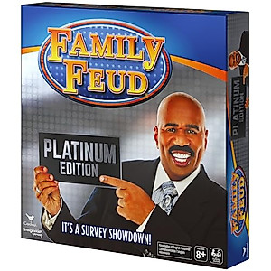 Spin Master Family Feud Platinum Edition, Family Party Board Game, for Families Adults and Kids Ages 8 and up