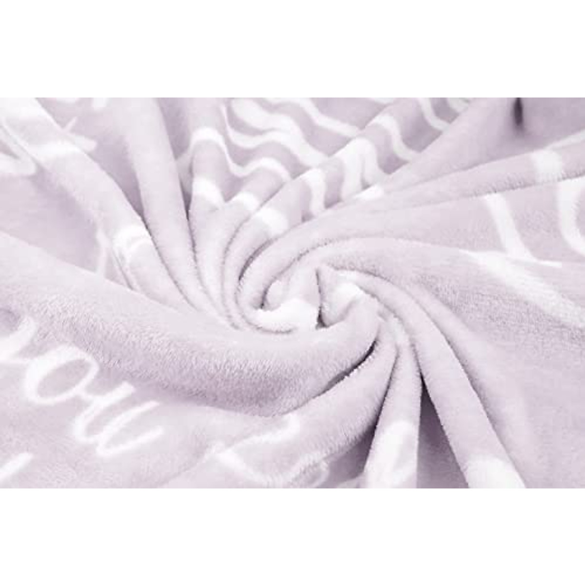 EasyFluffy Daughter Fleece Blanket from Mom or Dad – Pure Fleece Throw Blankets – Versatile Outside Light Throw Blankets – to My Daughter Fleece Blanket – Inspirational Message, 50" x 60" (Lilac)