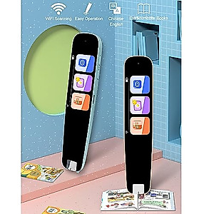 Smart Scanner Pen Language Translator Real Time Point to Read Electronic Dictionary Intelligent AI Scanning Literacy English Learning Scanning Pen Built in Battery