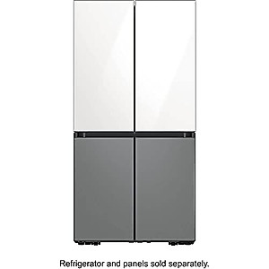 SAMSUNG RAF18DUU35 BESPOKE 4-Door Flex(TM) Refrigerator Panel in White Glass - Top Panel
