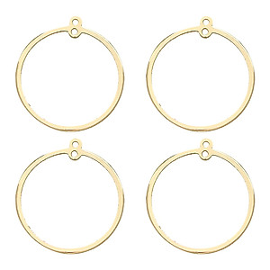 10 Pcs Round Beading Hoop Rings Earring Finding Hoop Circle Bezels Linking Rings Wine Glass Charm Rings Jewelry Making Link Rings