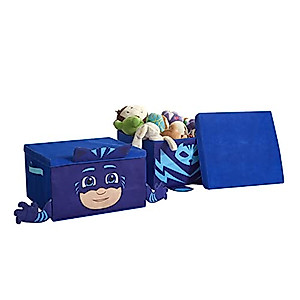 Idea Nuova PJ Mask Catboy Figural 2 Piece Stackable Toy Storage Box Set