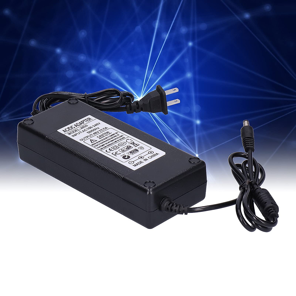 48V 5A US Plug Power Supply Adapter Lightweight Charger,Installation, Excellent ABS Material, and Convenient