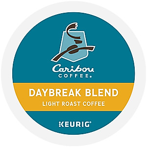Caribou Coffee Daybreak Morning Blend, Single-Serve Keurig K-Cup Pods, Light Roast Coffee, 24 Count (11.9g)(Pack of 4)