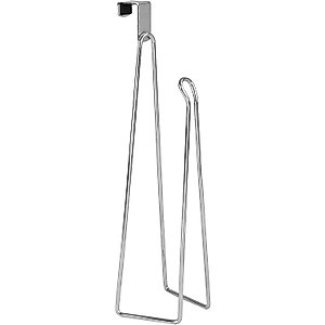 Spectrum Vertical Over The Cabinet Paper Towel Holder (Chrome) - Paper Towel Storage & Dispenser for Bathroom, Kitchen, Laundry Room, RV, Camper, & Cabinet Organization