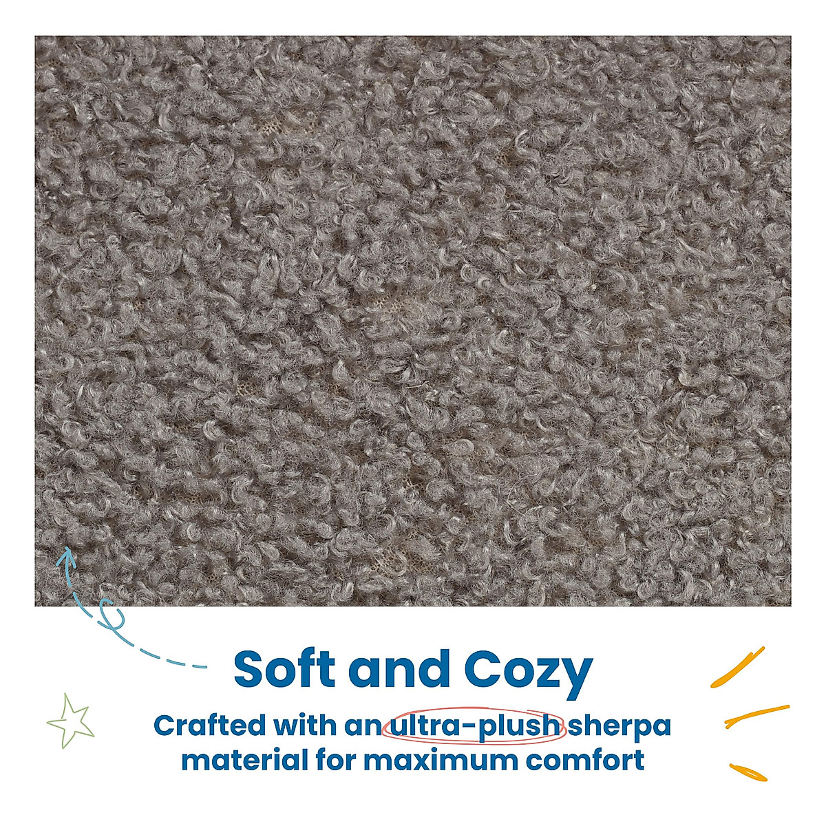 ECR4Kids Mila Arm Chair, Kids Furniture, Grey