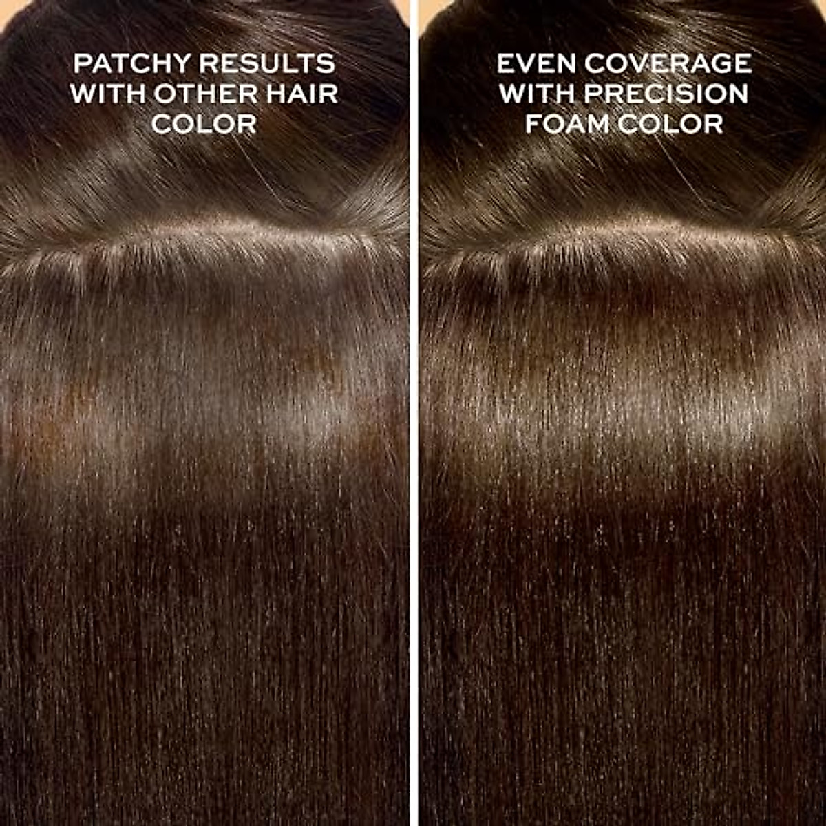 John Frieda Precision Foam Colour, Deep Brown Black 3N, Full-coverage Hair Color Kit, Anti-Fade Gray Coverage, Deep Color Saturation Hair Dye, 1 Application