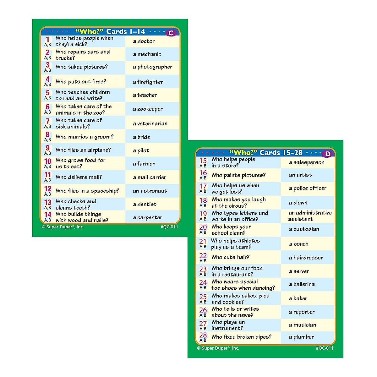 Super Duper Publications | Ask and Answer WH Question Five Fun Decks Bundle | Communication and Language Skills Flash Cards | Educational Resource for Children