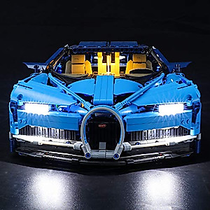 BRIKSMAX Led Lighting Kit for Bugatti Chiron - Compatible with Lego 42083 Building Blocks Model- Not Include The Lego Set(Remote-Control Version)