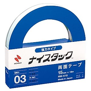 NICHIBAN NICETACK powerful type double-sided tape 15mm x 18M NW-K15 (japan import)